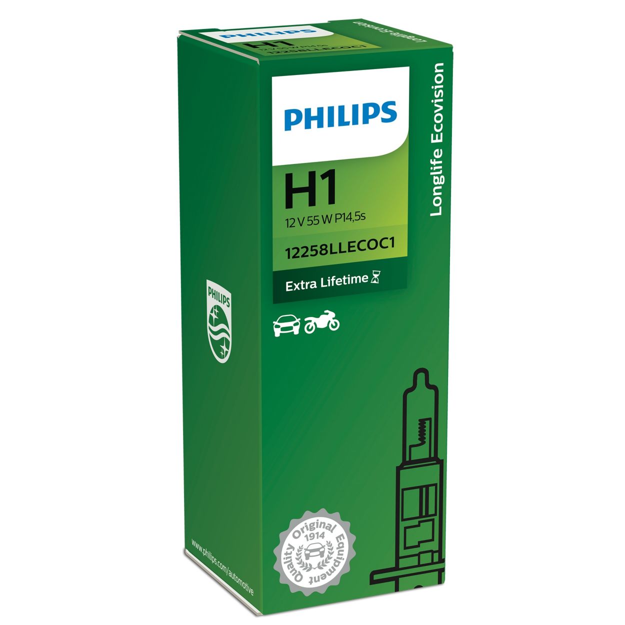 LongLife EcoVision Headlight bulb 12258LLECOC1 | Philips