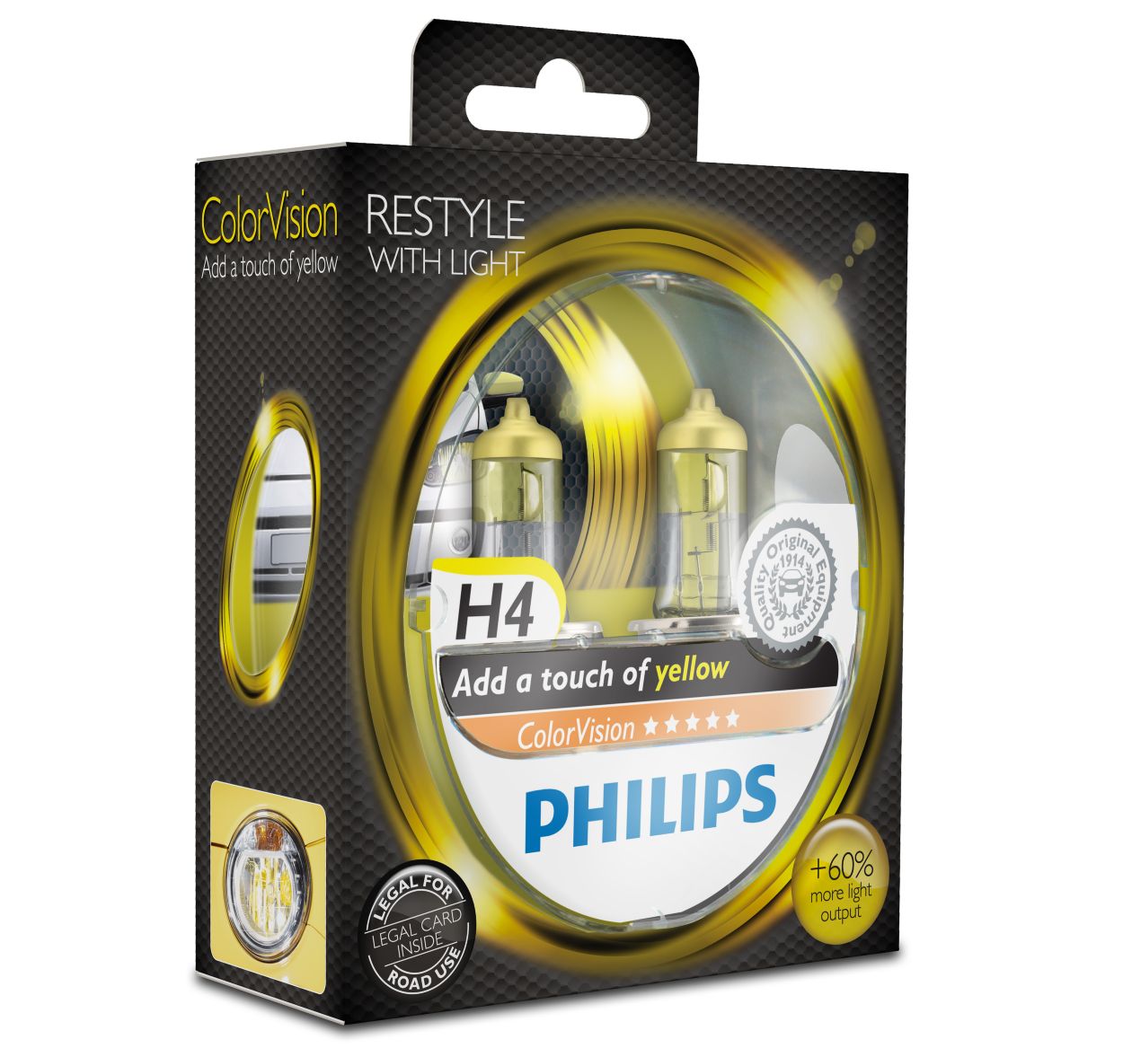 ColorVision Yellow car headlight bulb 12342CVPYS2 | Philips