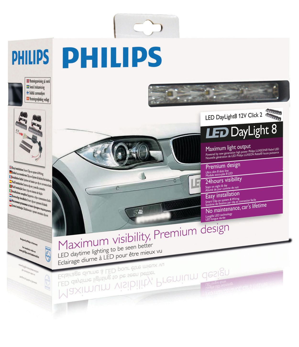 DayLight 8 Tagfahrlicht LED-Lösungen 12824WLEDX1 | Philips