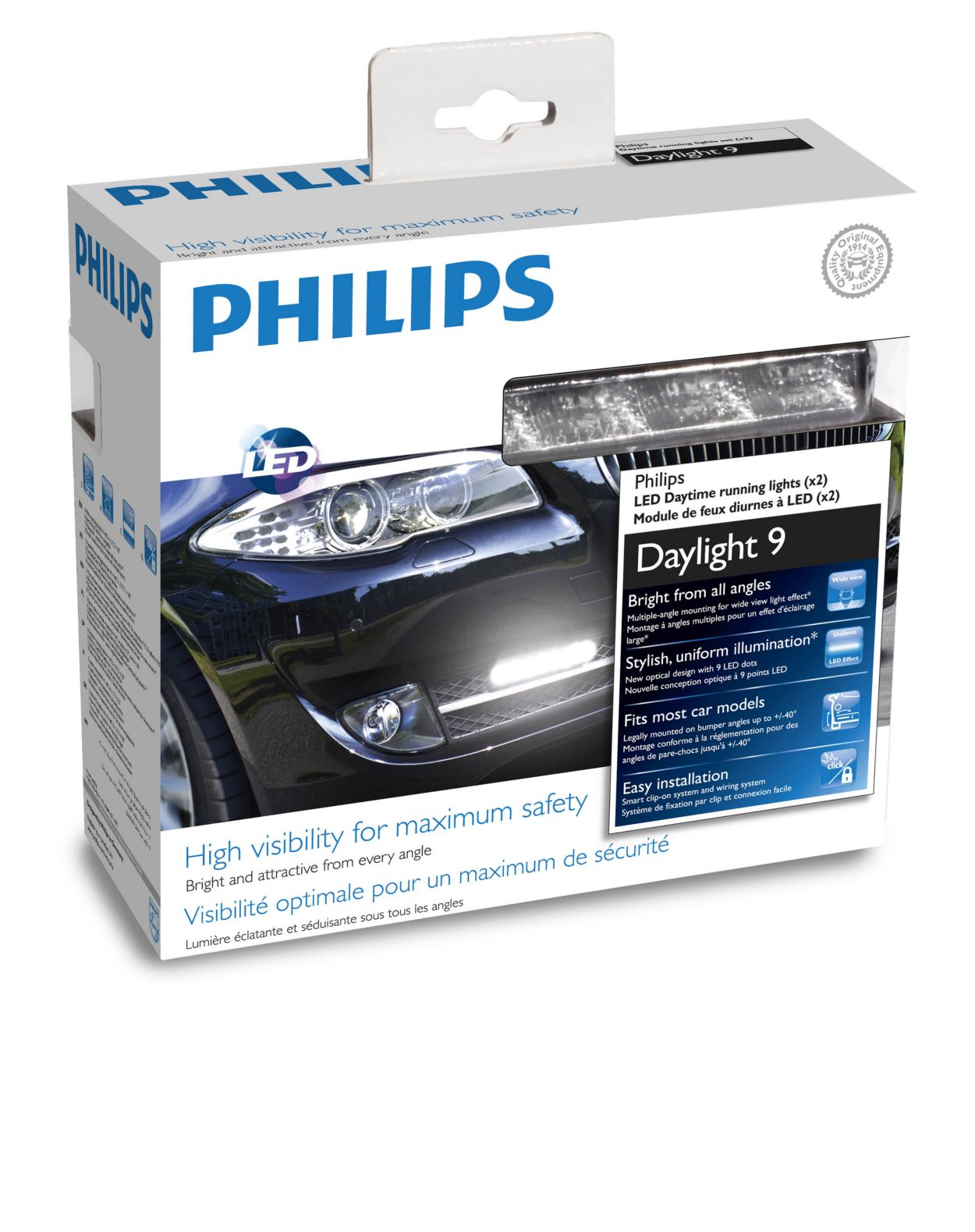 DayLight 9 Luces LED de circulación diurna 12831WLEDX1 | Philips