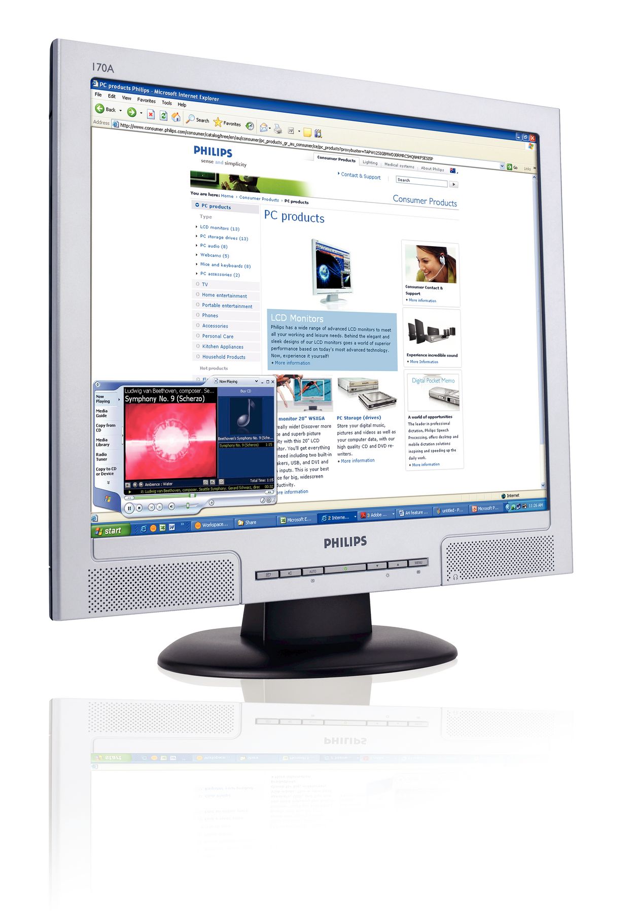 Οθόνη LCD 170A8FS/00 | Philips