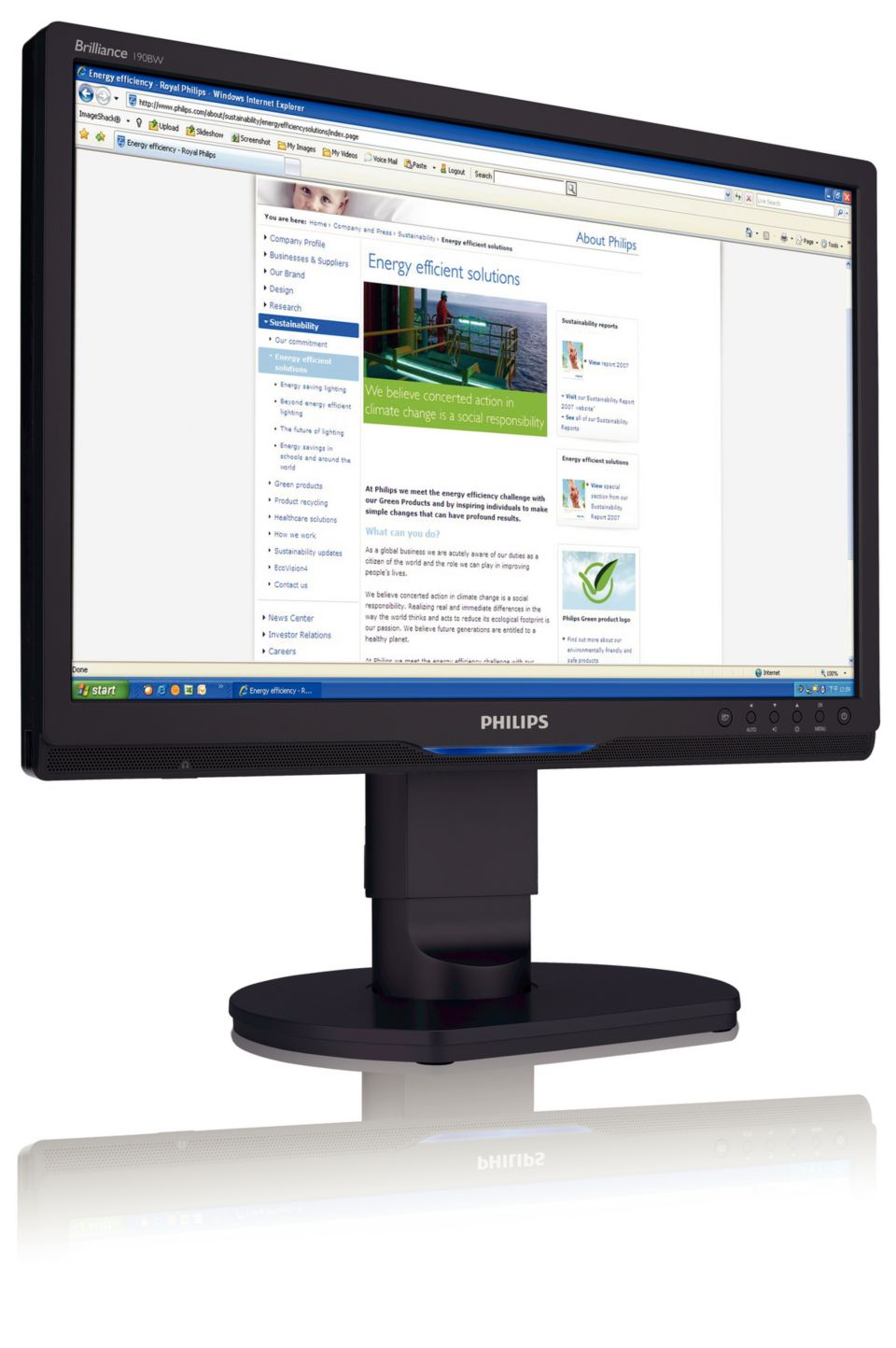 LCD widescreen monitor 190BW9CB/69 | Philips