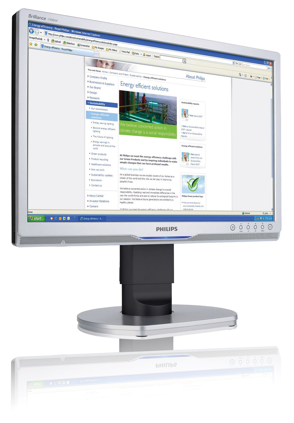 LCD widescreen monitor 190BW9CS/05 | Philips