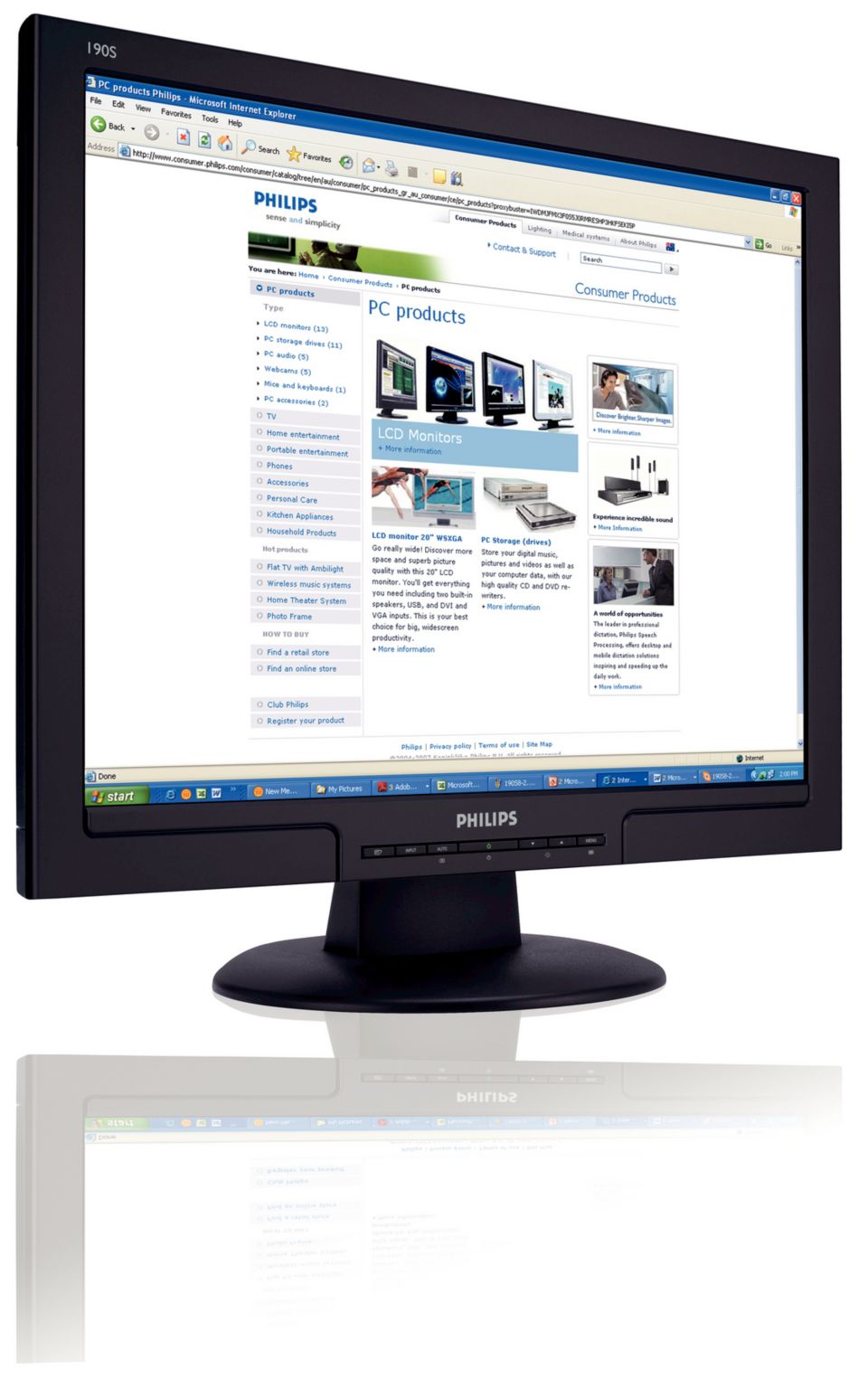 Moniteur LCD 190S8FB/00 | Philips