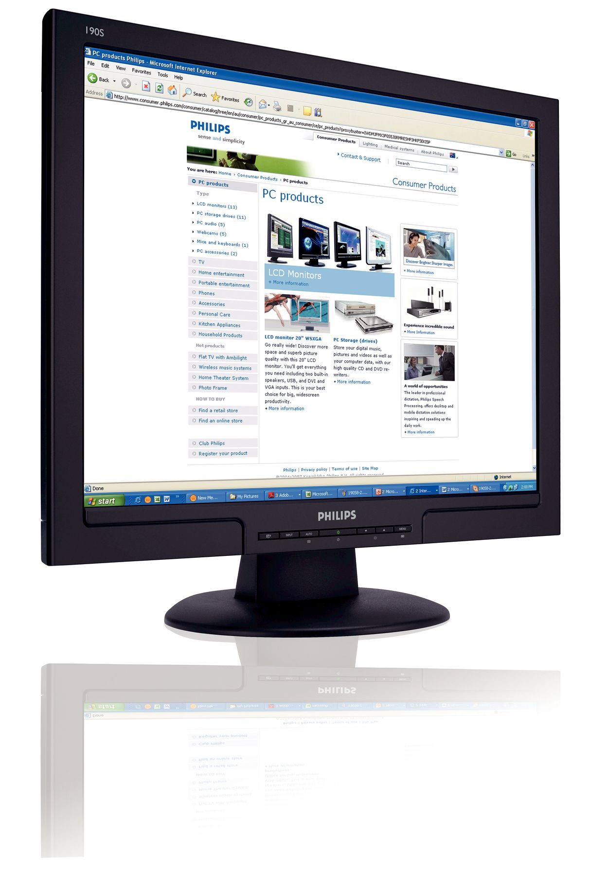 Monitor LCD 190S8FB/00 | Philips