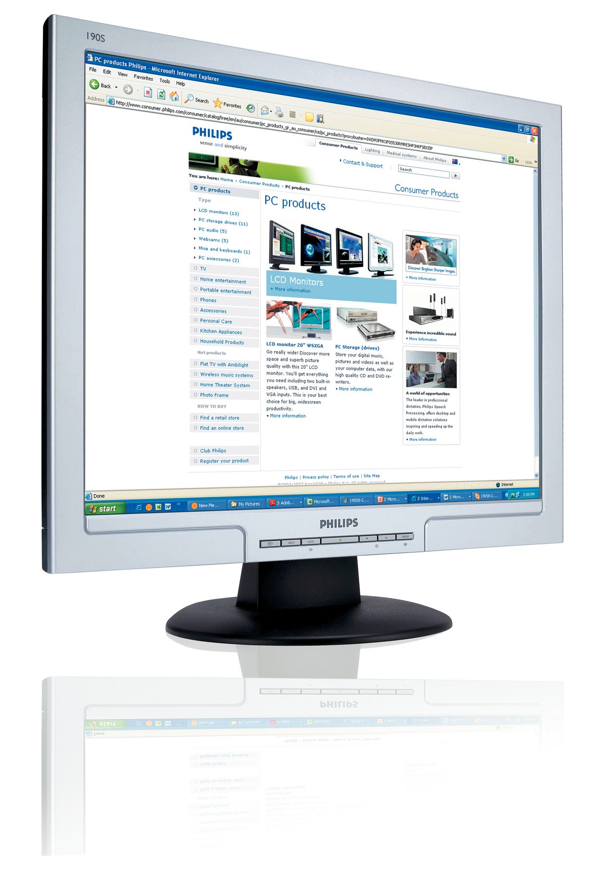 Monitor LCD 190S8FS/00 | Philips