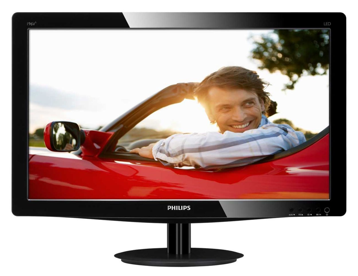 LCD monitor, LED backlight 196V3LSB2/94 | Philips