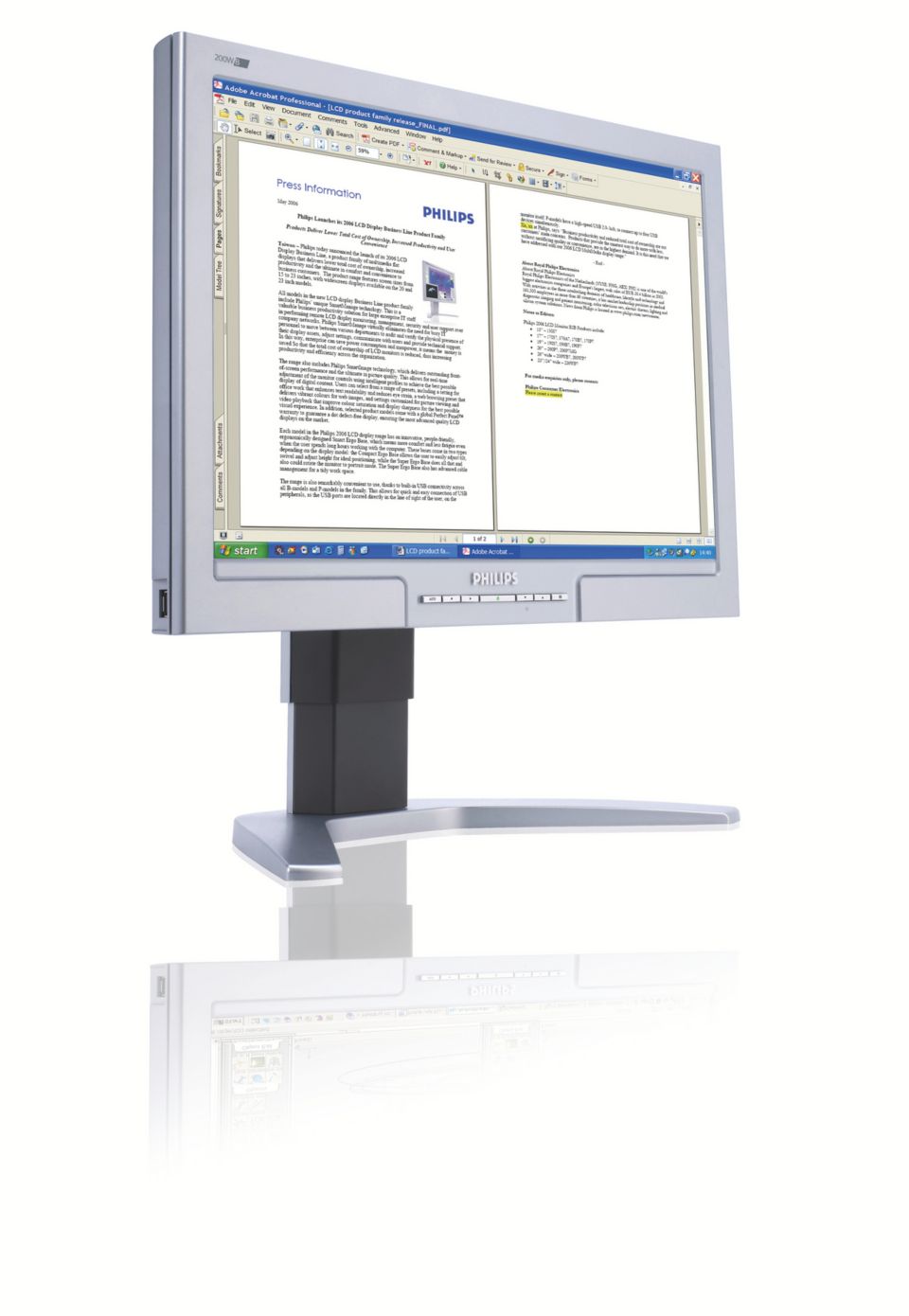 LCD widescreen monitor 200WB7ES/05 | Philips