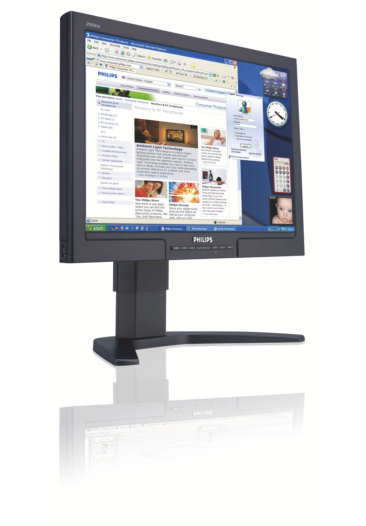 LCD widescreen monitor 200XW7EB/05 | Philips
