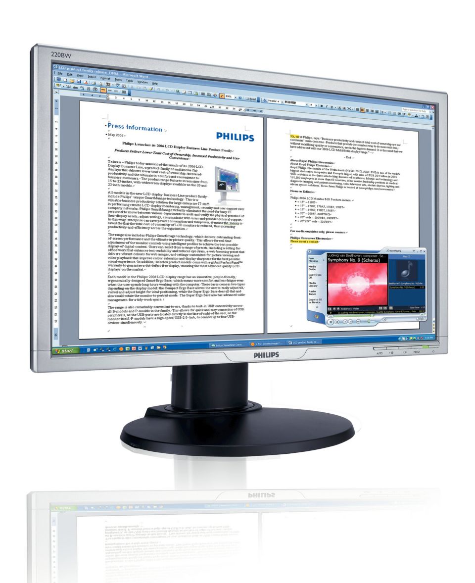 Monitor widescreen LCD 220BW8ES/00 | Philips