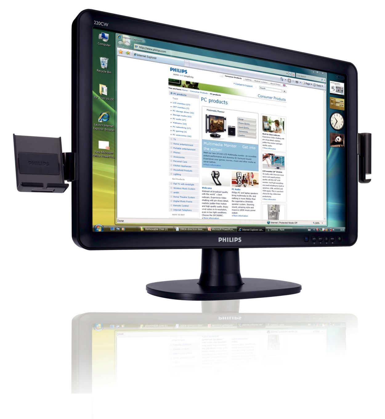 Monitor LCD panorámico 220CW8FB/00 | Philips