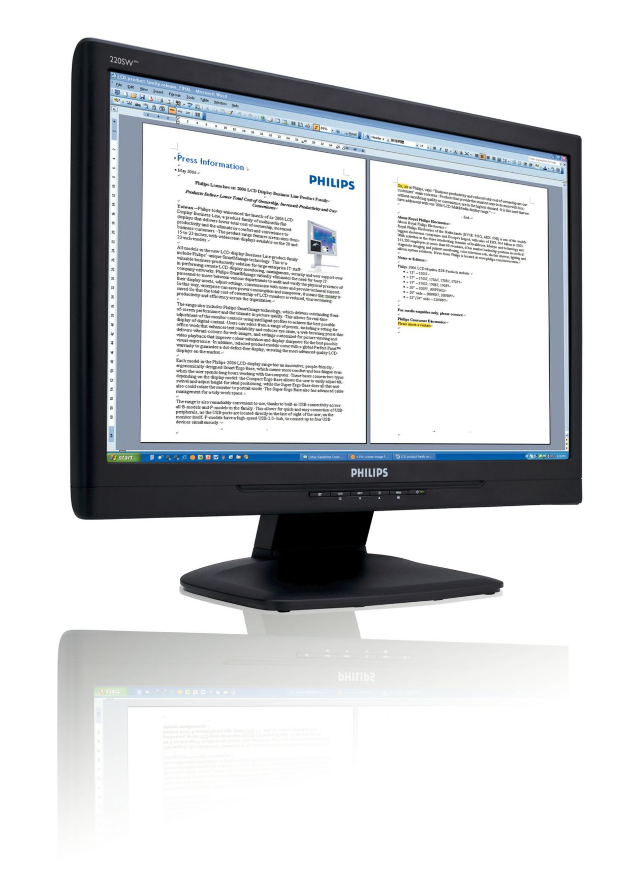 LCD widescreen monitor 220SW8FB1/69 | Philips