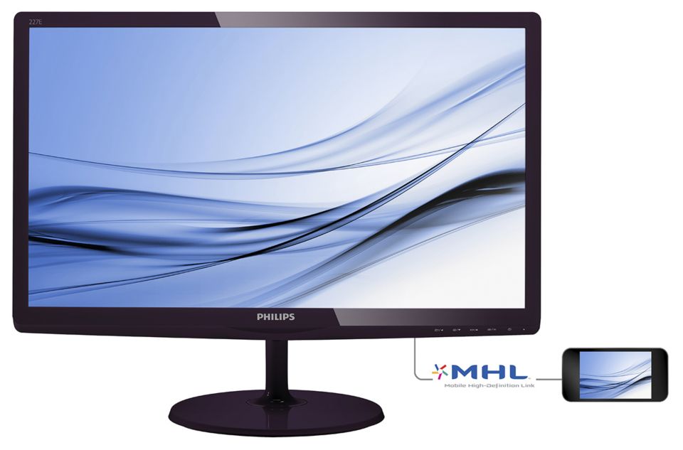 Moniteur LCD avec technologie SoftBlue 227E6EDSD/00 | Philips