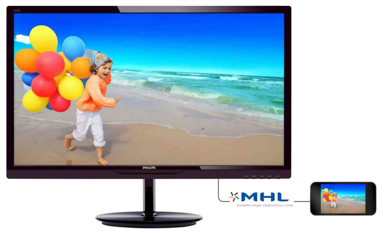 Moniteur LCD avec SmartImage Lite 244E5QHSD/00 | Philips