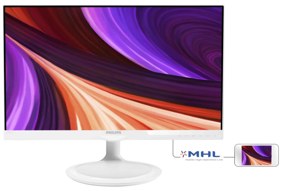 Monitor LCD com luz de fundo LED 245C5QHAW/57 | Philips