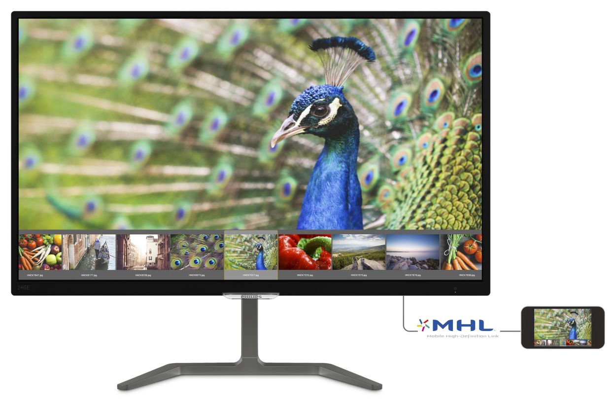 LCD monitor with Ultra Wide-Color 246E7QDSB/71 | Philips
