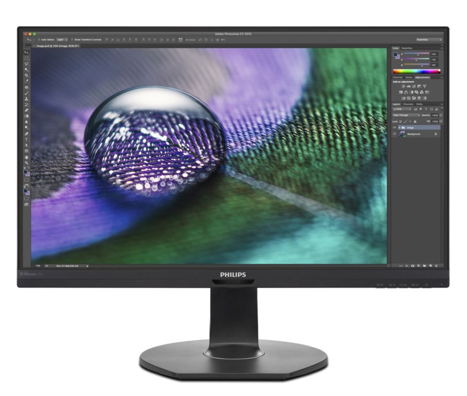 Moniteur ACL avec connexion USB-C 272P7VUBNB/27 | Philips
