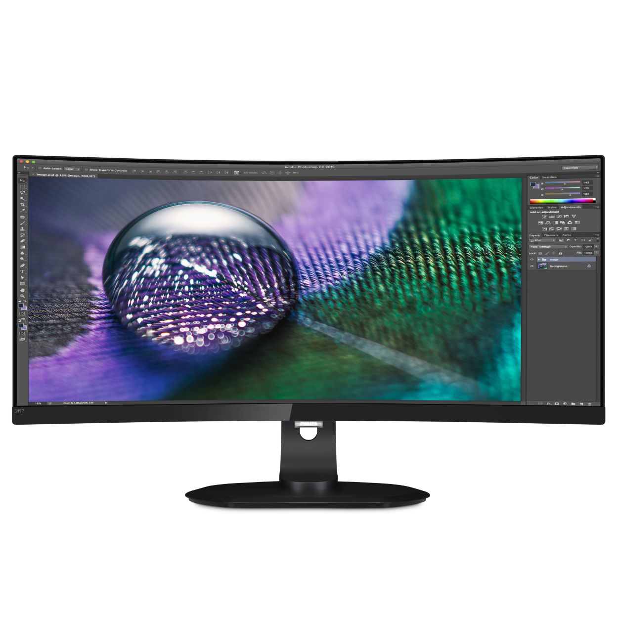 Ecrã UltraWide curvo com ligação USB-C 349P7FUBEB/00 | Philips