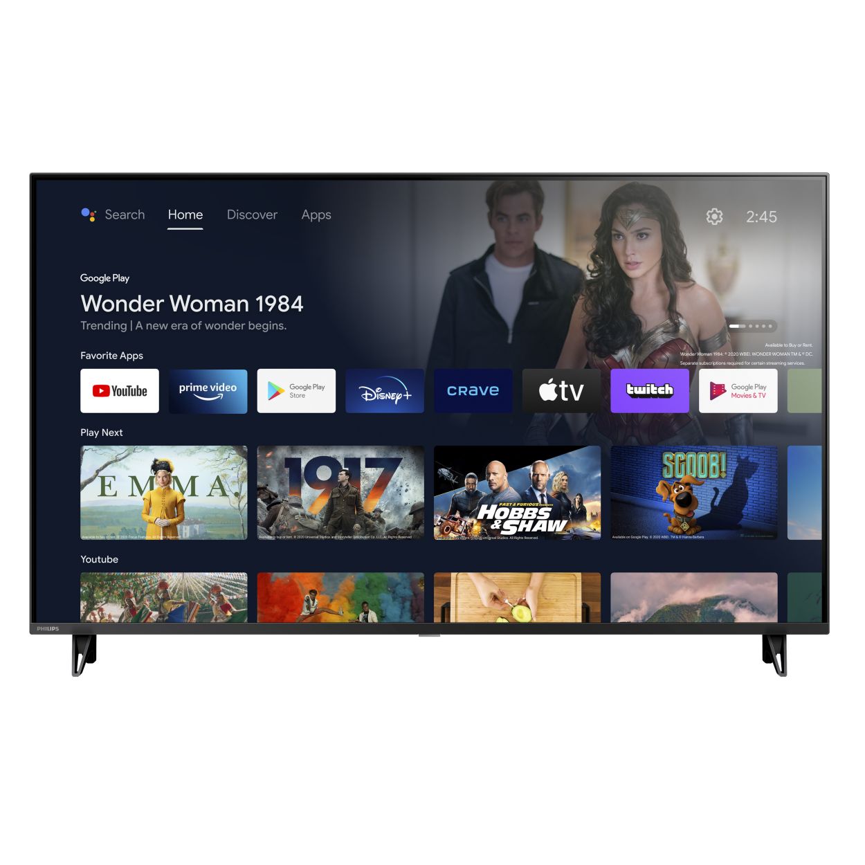 7400 series Borderless design Android TV 55PUL7472/F7 | Philips