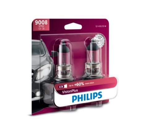 VisionPlus upgrade headlight bulb 9008VPB2 | Philips