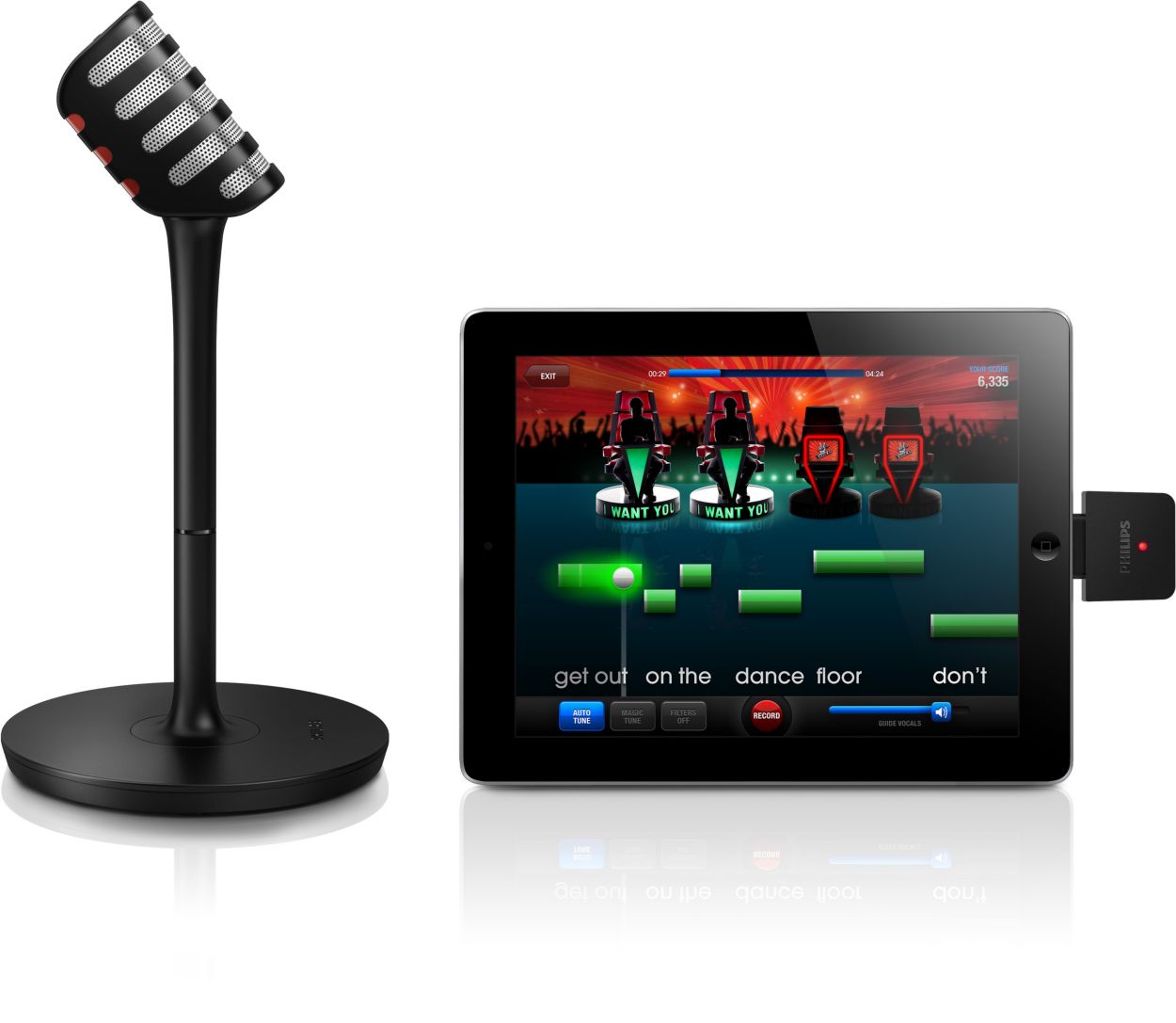 wireless microphone and receiver AEA3000/00 | Philips