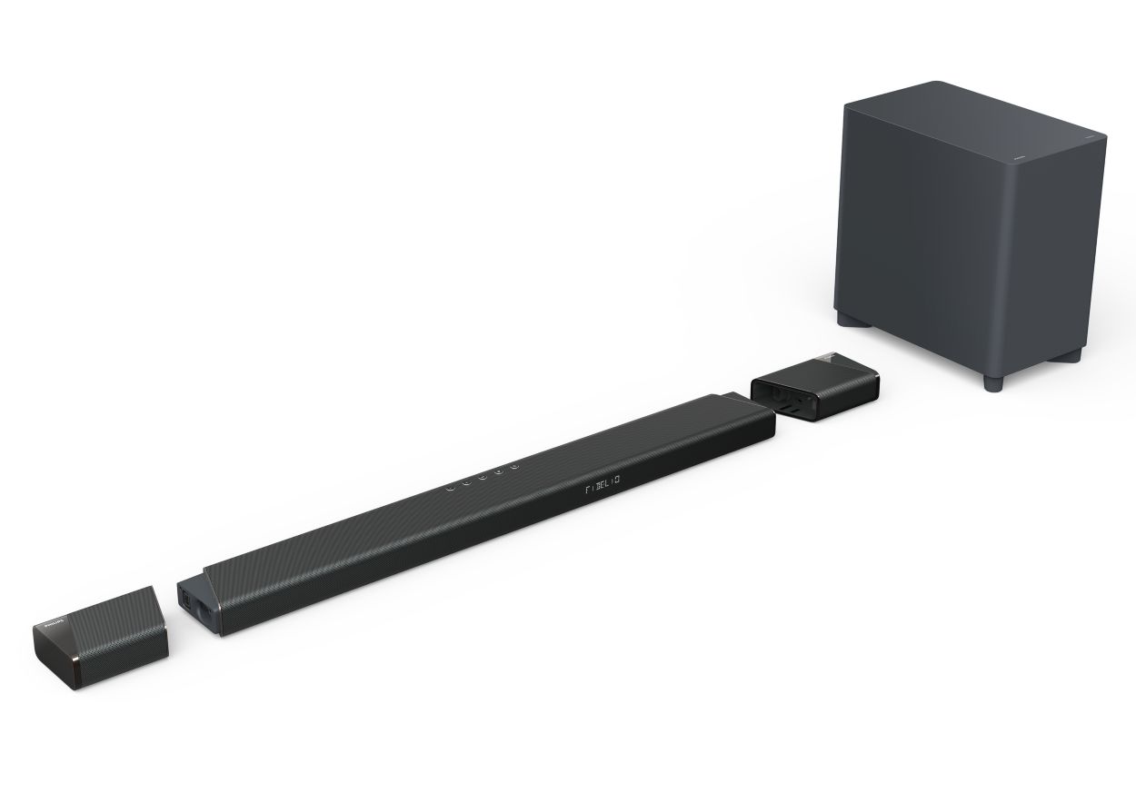 Fidelio Soundbar 7.1.2 mit kabellosem Subwoofer B97/10 | Philips