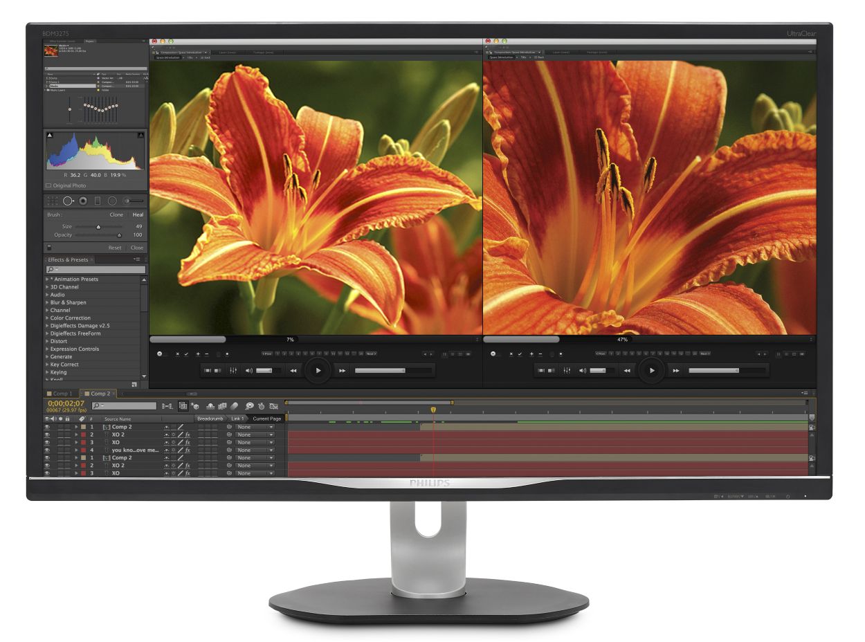 4K Ultra HD LCD display with MultiView BDM3275UP/00 | Philips