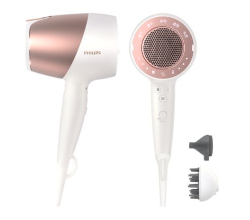 DryCare Prestige SenseIQ 智能微感应电吹风机 - 头皮按摩器 BHD286/05 | Philips -飞利浦
