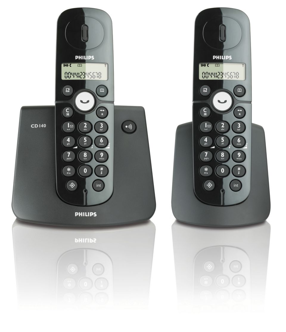 Perfect sound Telefono cordless CD1402B/24 | Philips