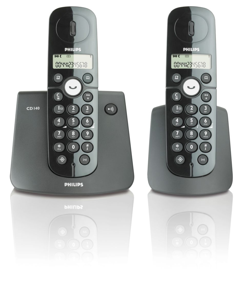 Telefone sem fio CD1402B/57 | Philips