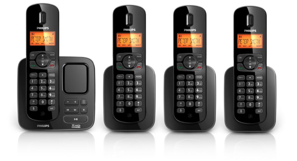 Perfect sound Draadloze telefoon met antwoordapparaat CD1754B/22 | Philips