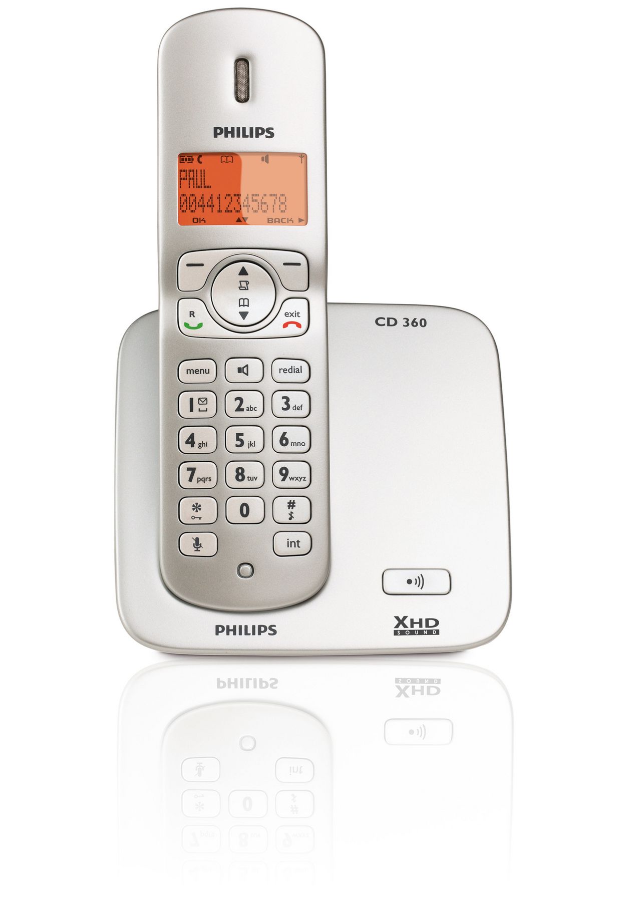 Perfect sound Cordless phone CD3601S/79 | Philips