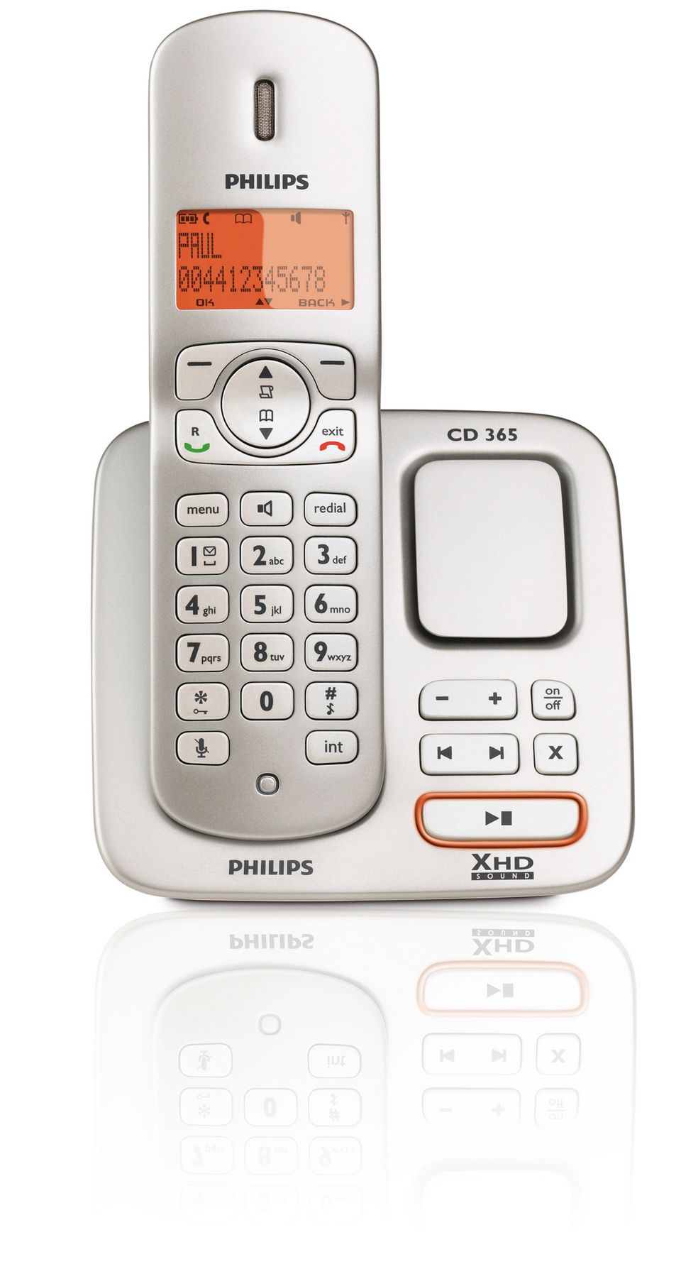 Perfect sound Cordless phone with answering machine CD3651S/90 | Philips