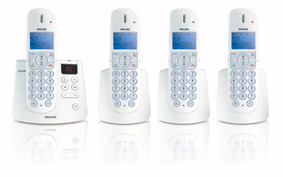 Cordless phone answer machine CD4454S/05 | Philips