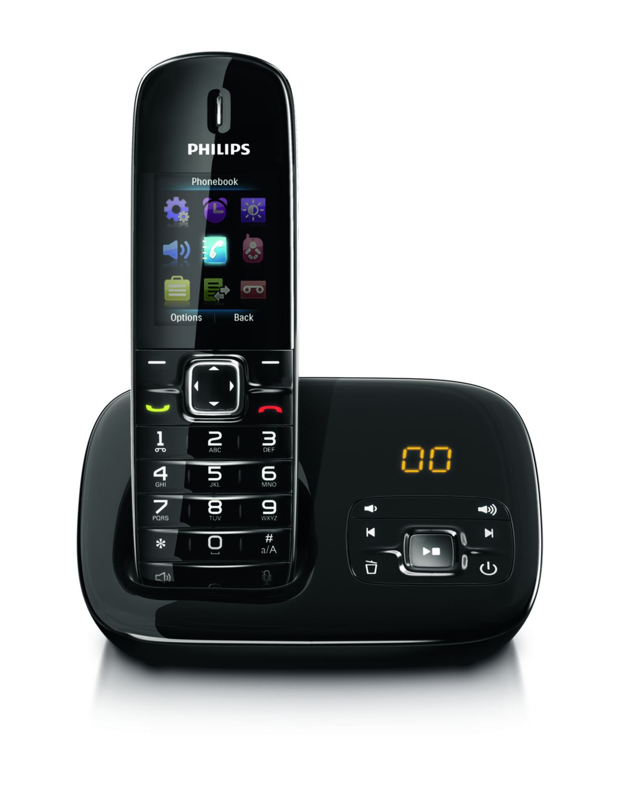 BeNear Schnurloses Telefon mit Anrufbeantworter CD6851B/BE | Philips