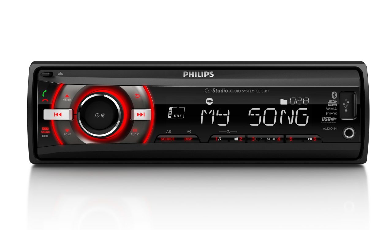 Sistema audio per auto CE135BT/12 | Philips