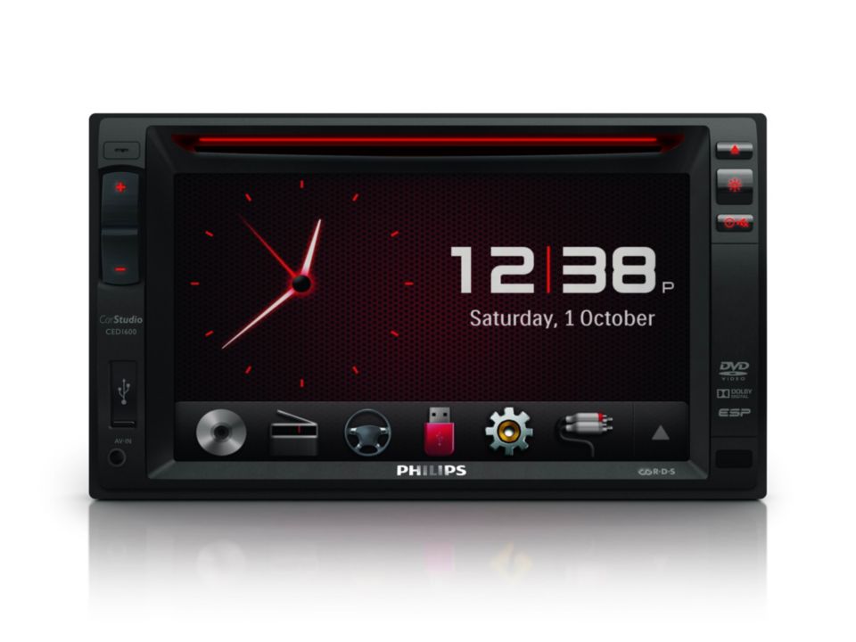 Car audio video system CED1600/98 | Philips