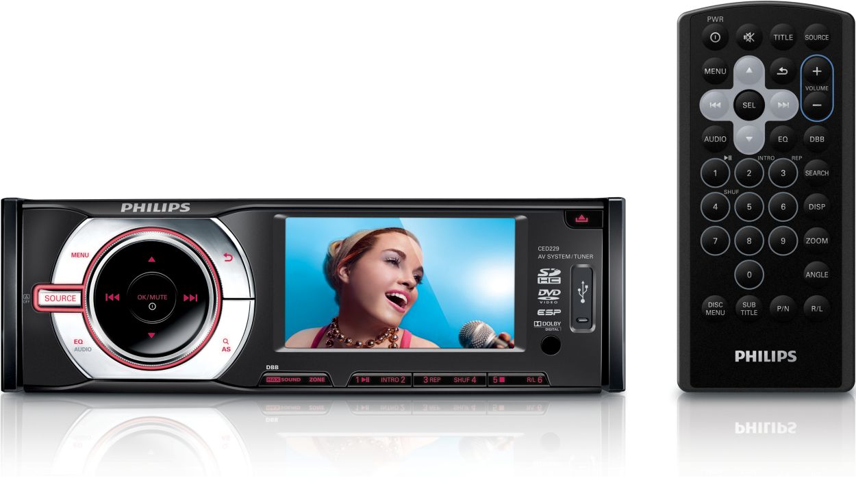 Car audio video system CED229/98 | Philips
