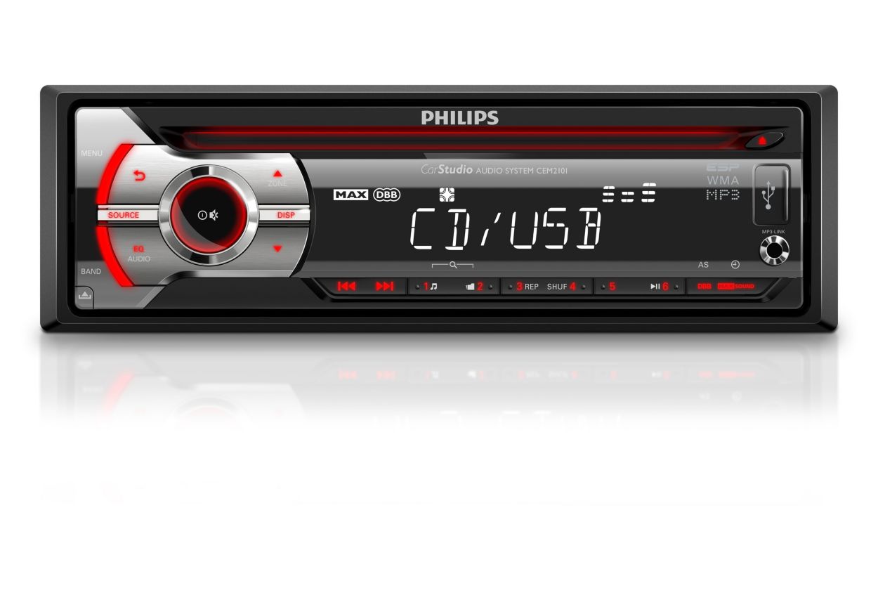 Samochodowy zestaw audio CEM2101/12 | Philips