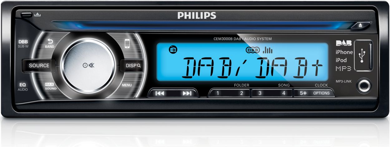 Car audio system CEM3000B/05 | Philips