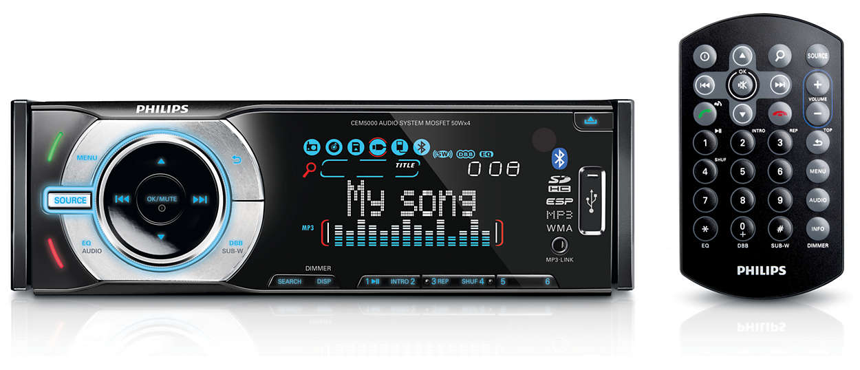 Sistema de audio para automóviles CEM5000/00 | Philips Sistema de audio para automóviles CEM5000/00 | Philips