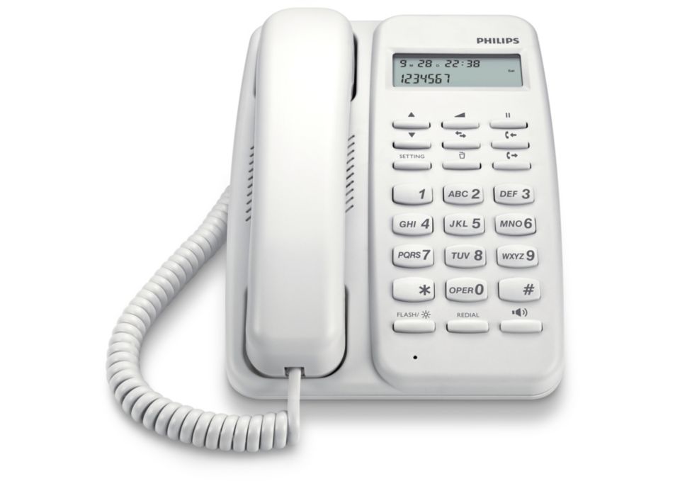 Corded phones CRD150W/90 | Philips