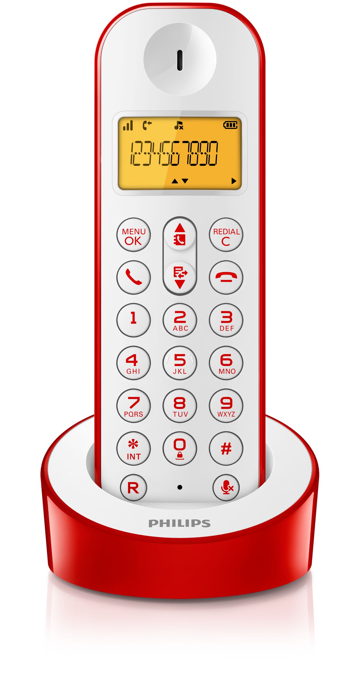 Cordless phone D1201WR/90 | Philips