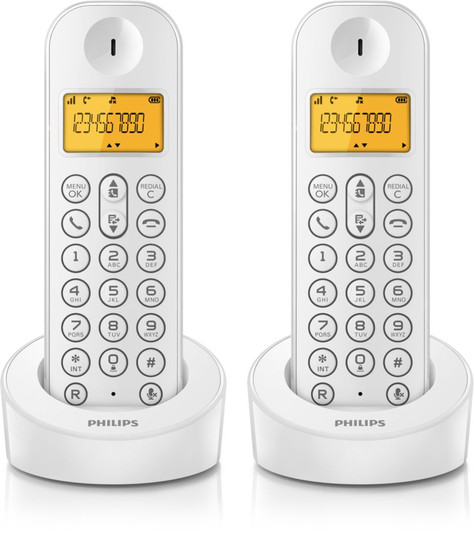 Cordless phone D1202W/90 | Philips
