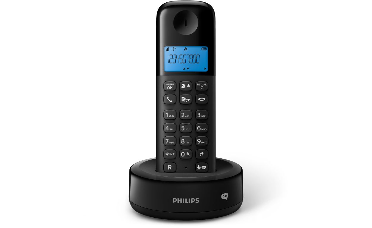 Cordless phone with answering machine D1351B/05 | Philips