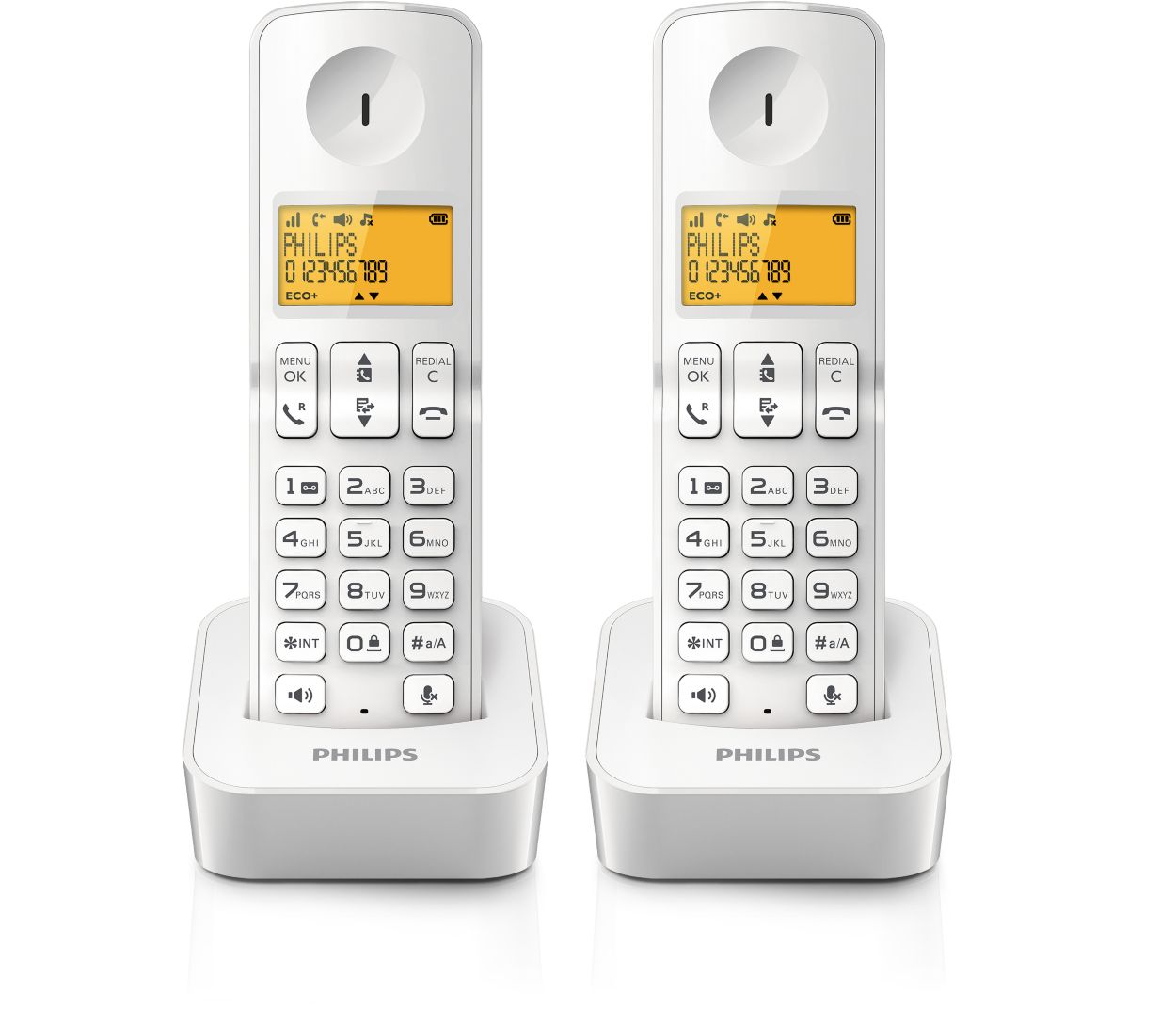 Cordless phone D2102W/90 | Philips