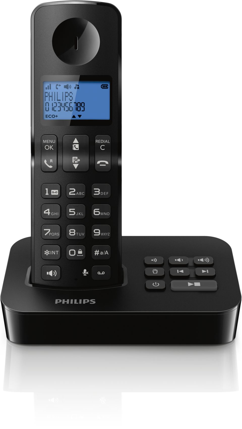 Téléphone fixe sans fil avec répondeur D3151B/FR | Philips