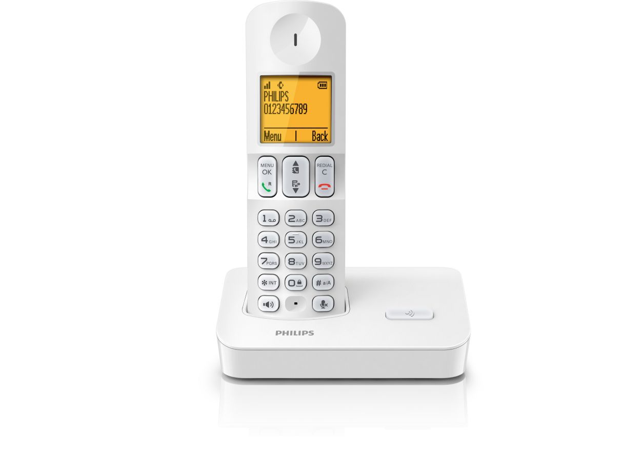 Draadloze telefoon D4001W/22 | Philips