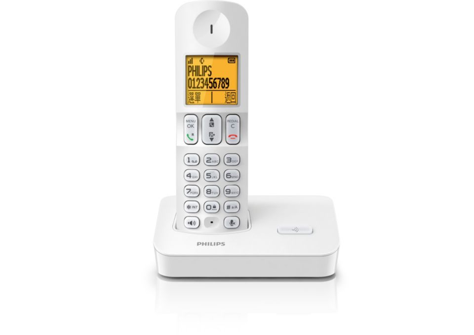 Cordless phone D4001W/90 | Philips