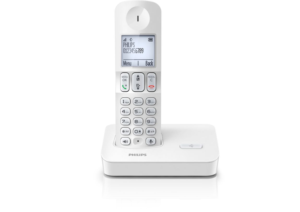 Téléphone sans fil D4001W/FT | Philips